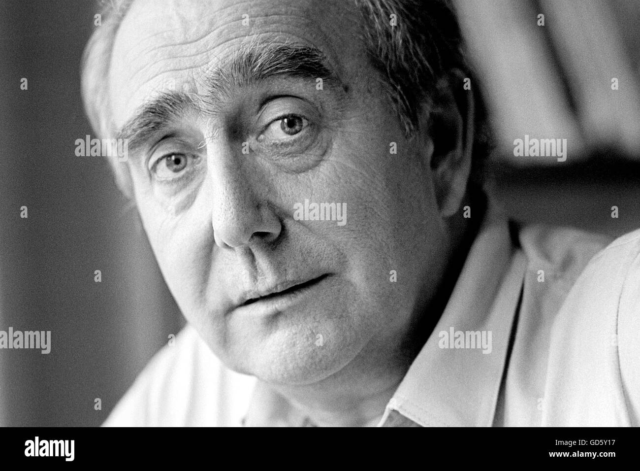 Peter Corrigan, former sports editor of The Observer pictured at home ...