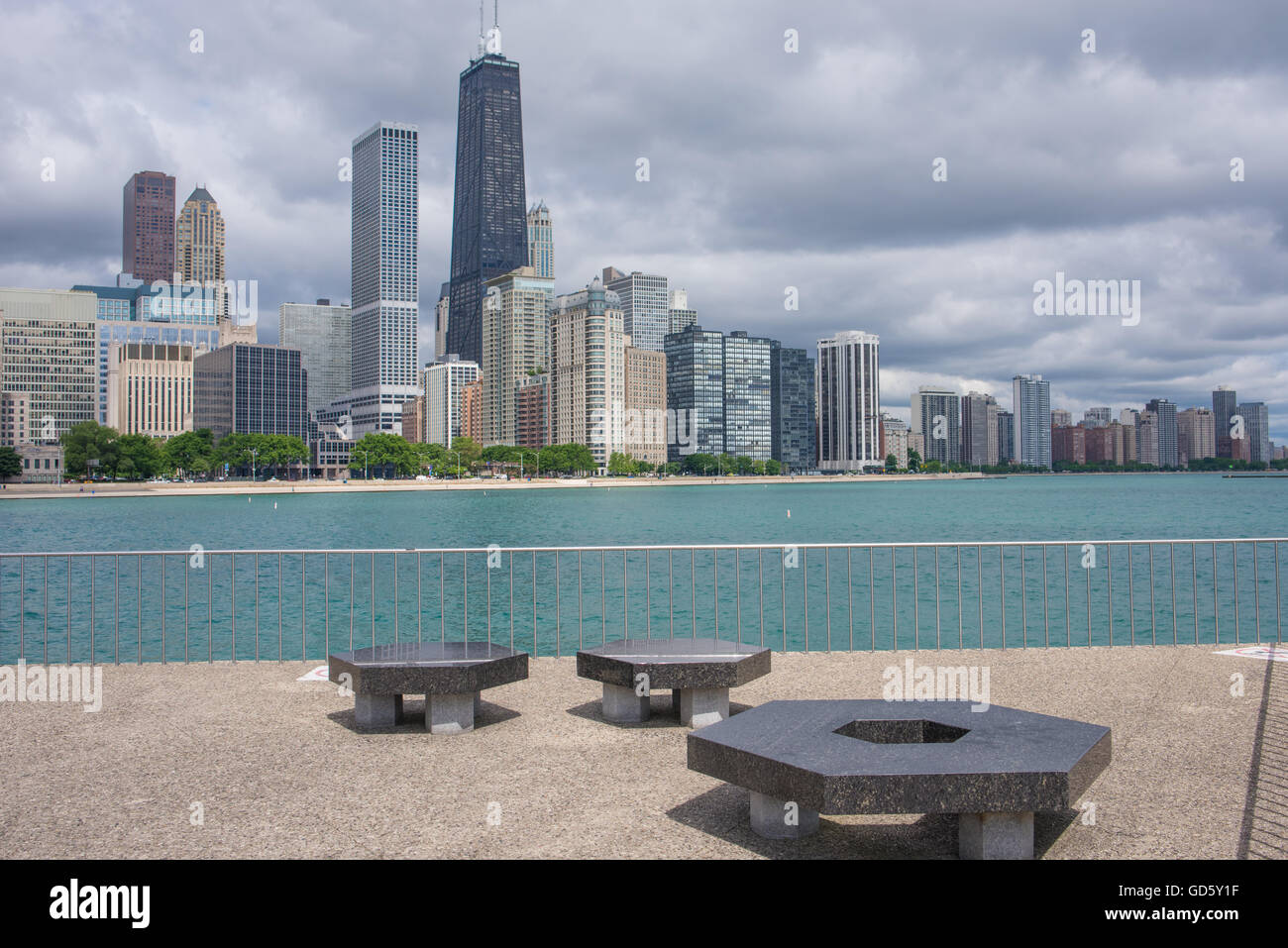 View of the Northern Chicago Skyline (Magnificent Mile and Gold Coast ...