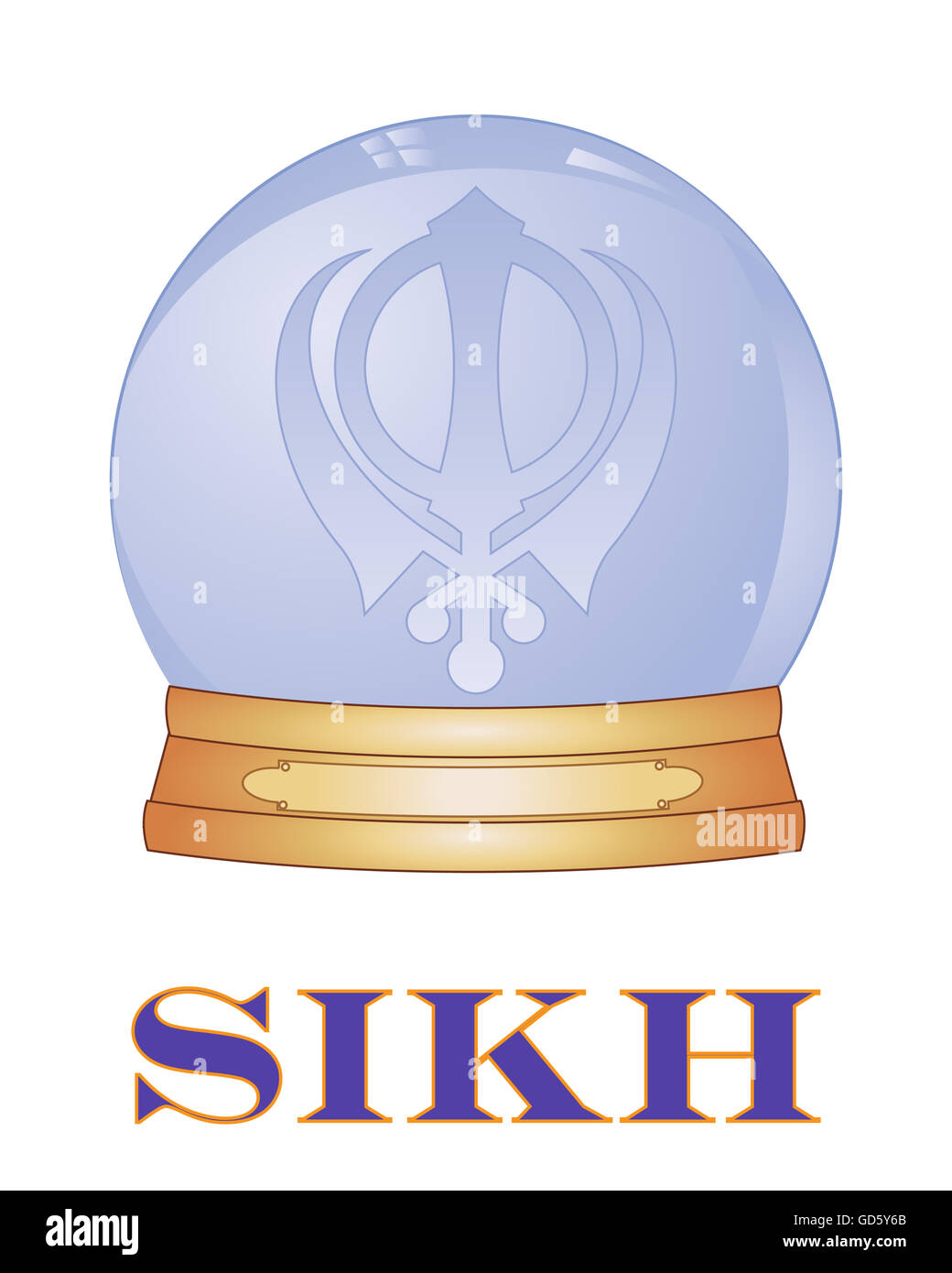 Khanda symbol hi-res stock photography and images - Alamy