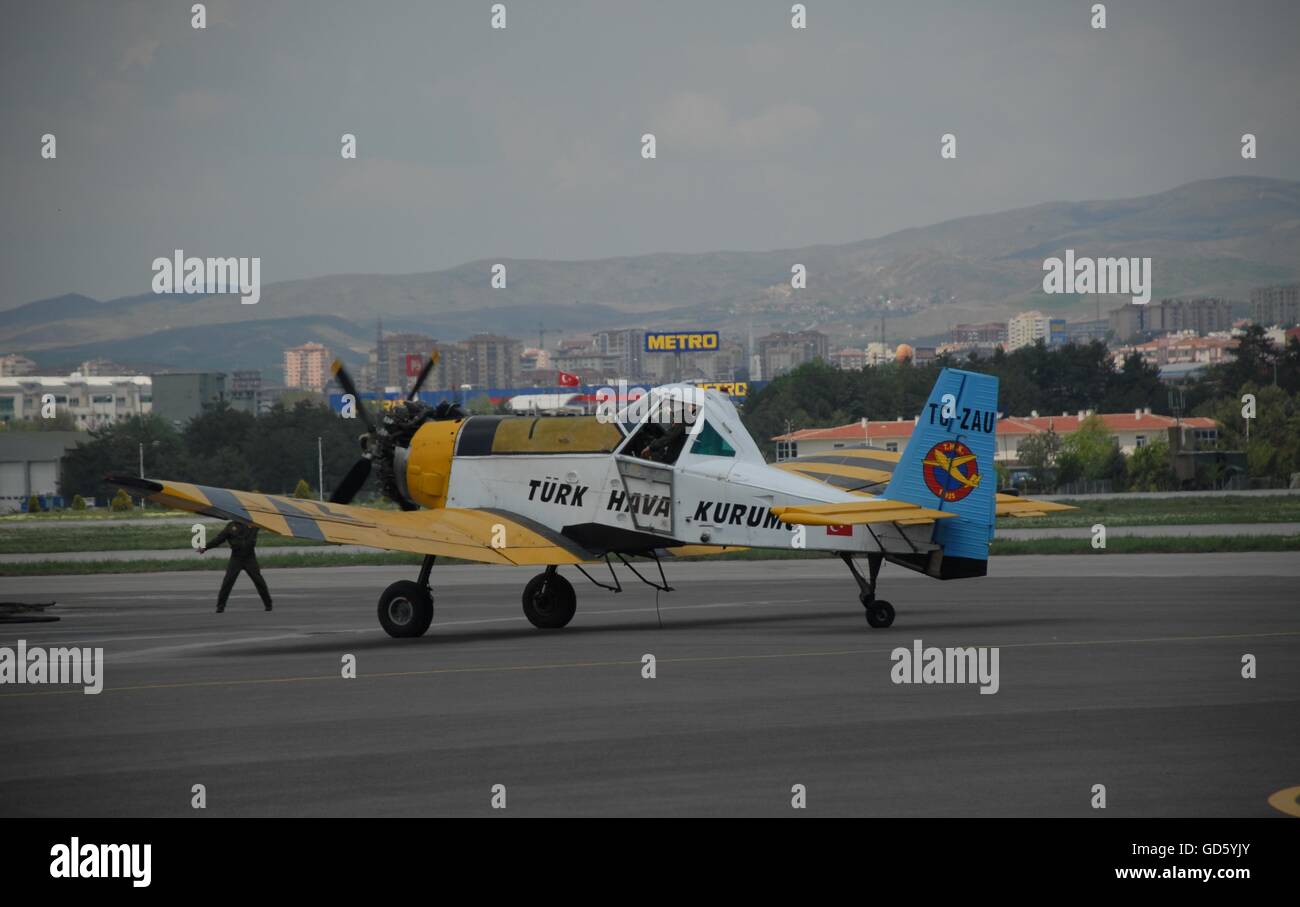 Pezetel PZL-M18 Dromader Firefighter Aircraft at the THK Etimesgut ...