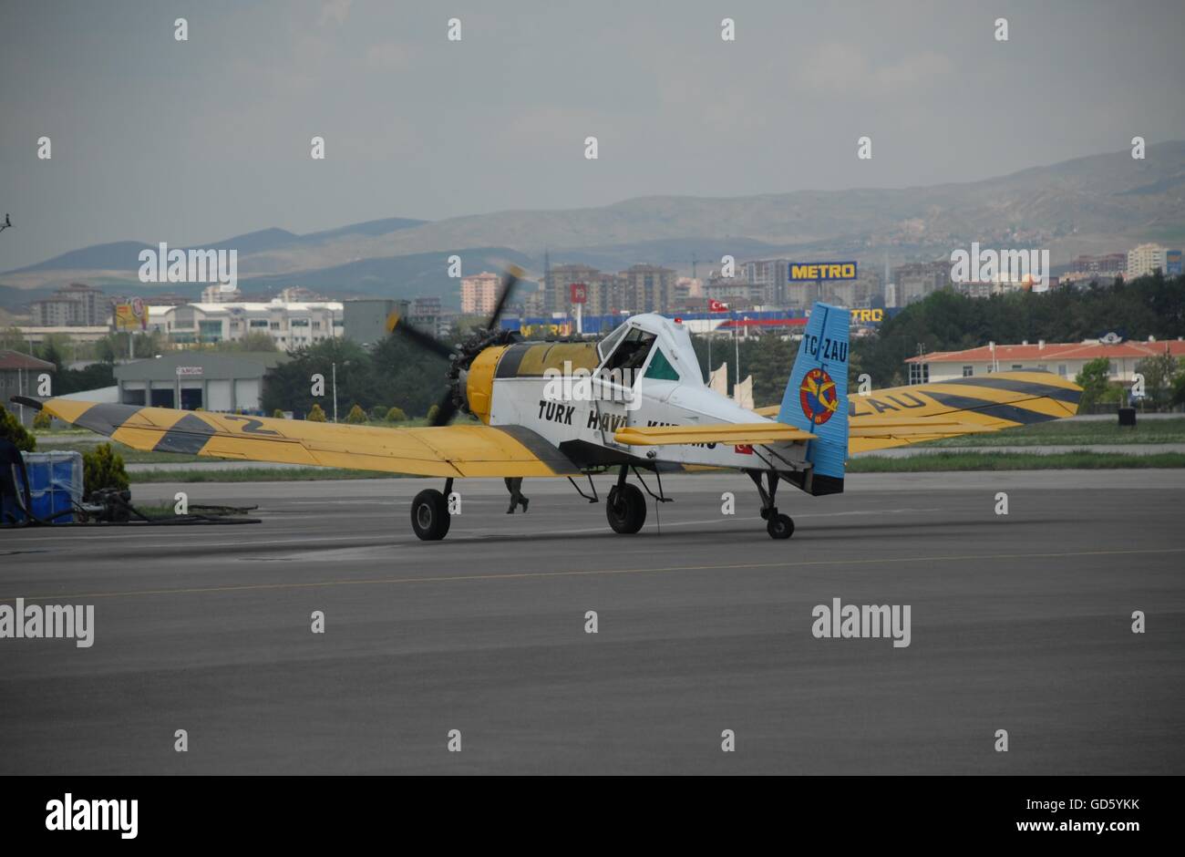 Pezetel PZL-M18 Dromader Firefighter Aircraft at the THK Etimesgut ...