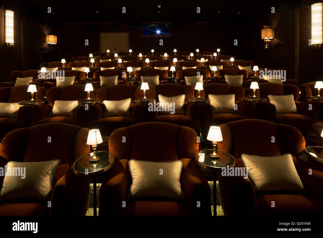 Retro cinema interior hi-res stock photography and images - Alamy