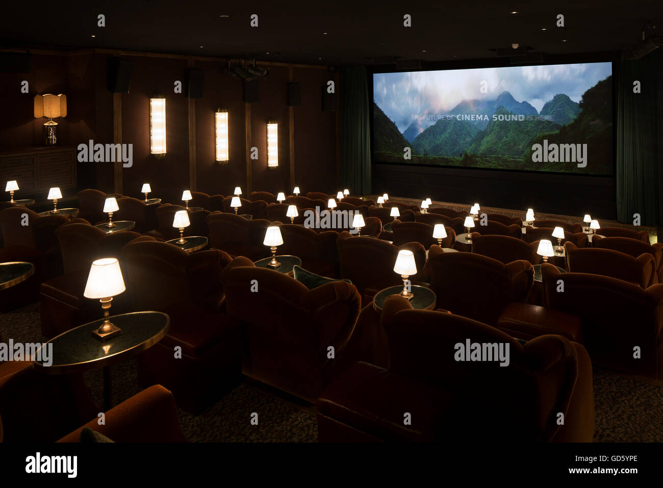 Retro cinema seats hi-res stock photography and images - Alamy