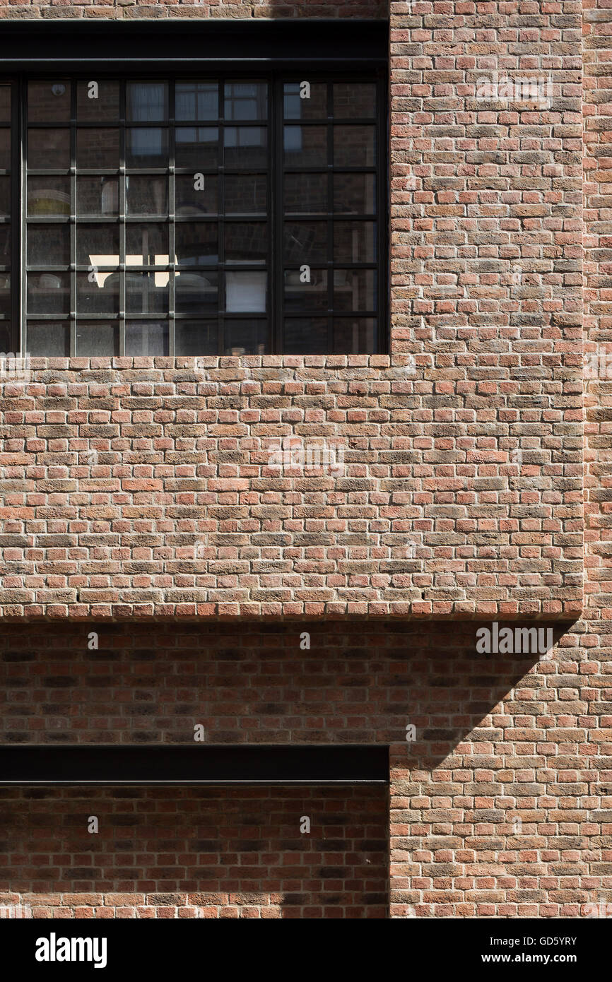 Exterior view of rear facade (new building). 76 Dean Street, London ...