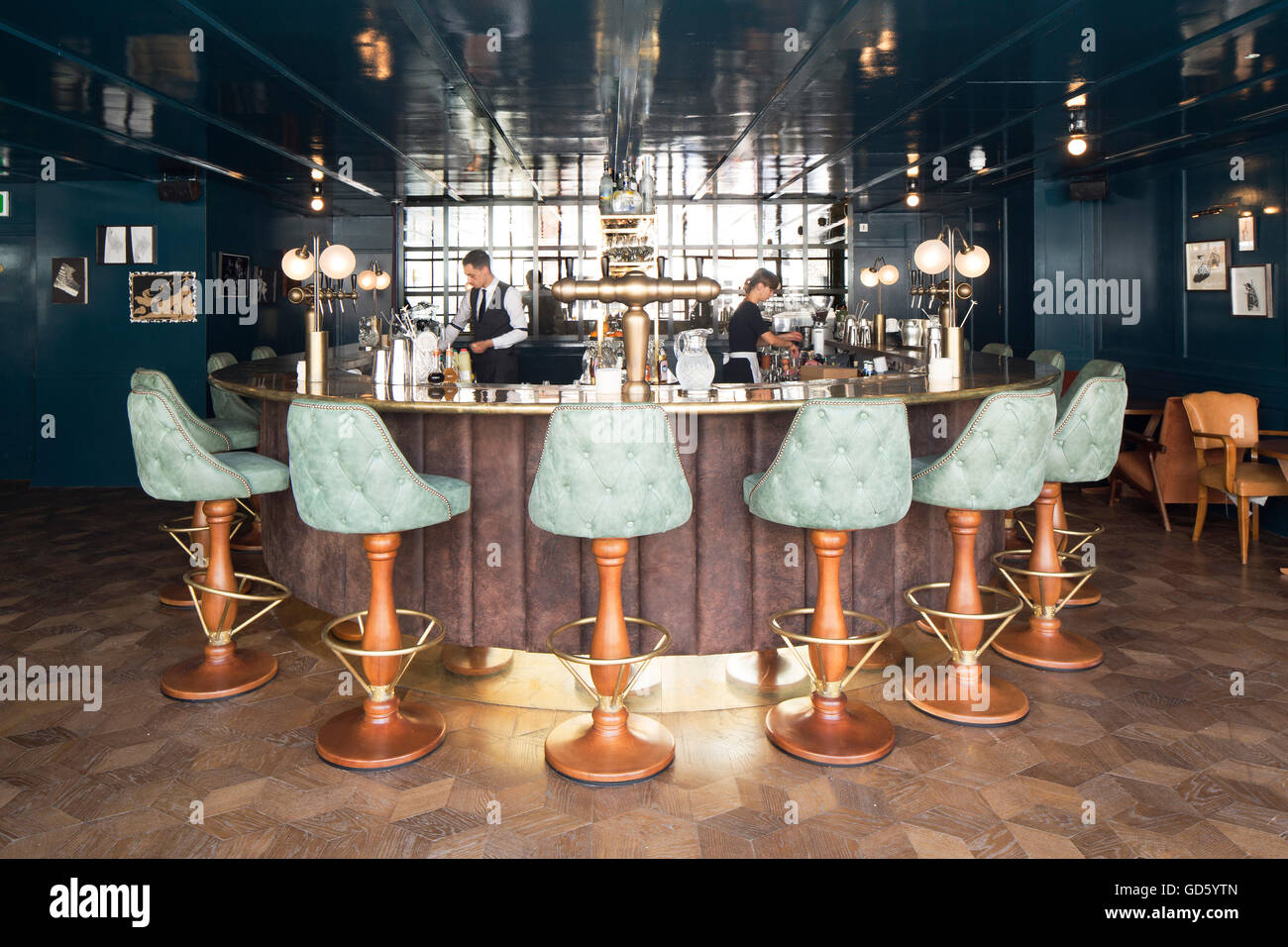 Soho house london club interior hi-res stock photography and images - Alamy