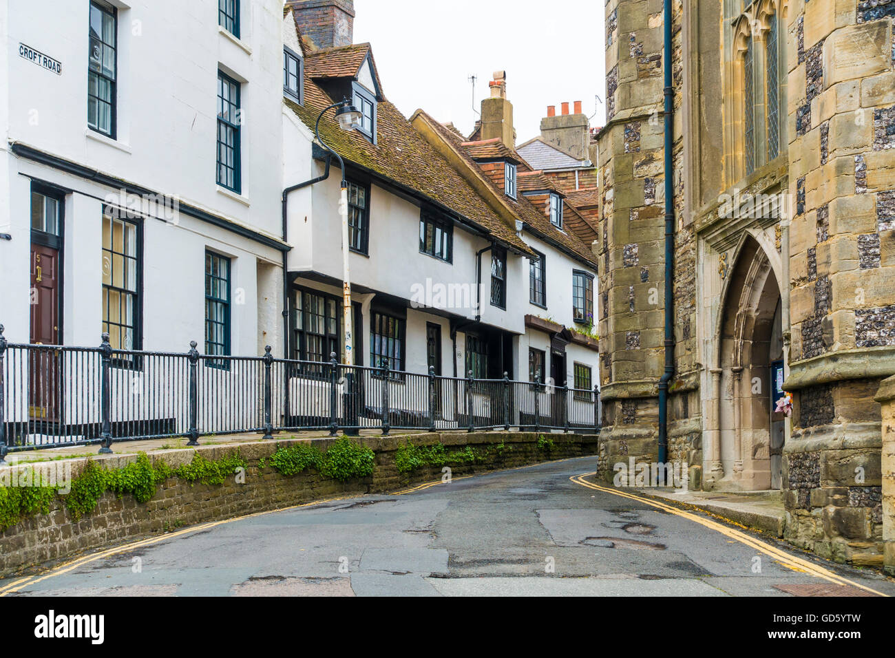 Croft Road Hastings Old Town East Sussex England Stock Photo - Alamy