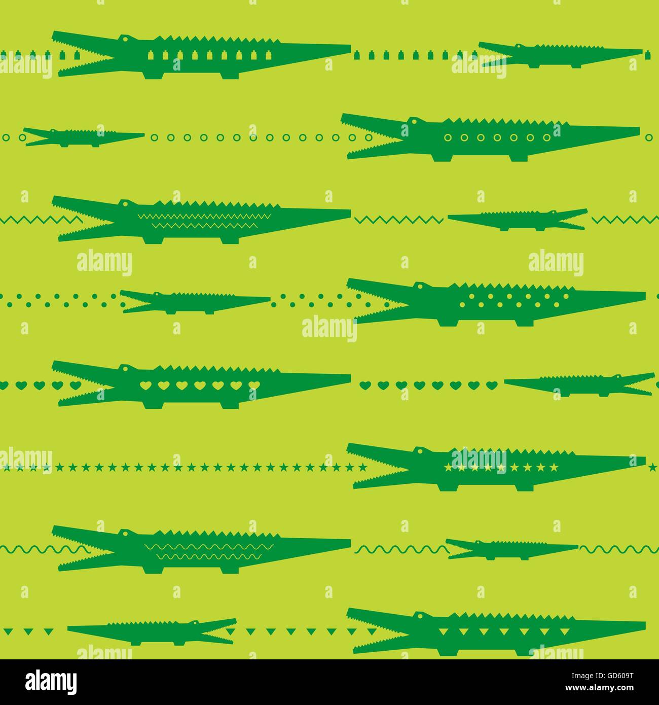 Crocodile seamless pattern Stock Vector Image & Art - Alamy