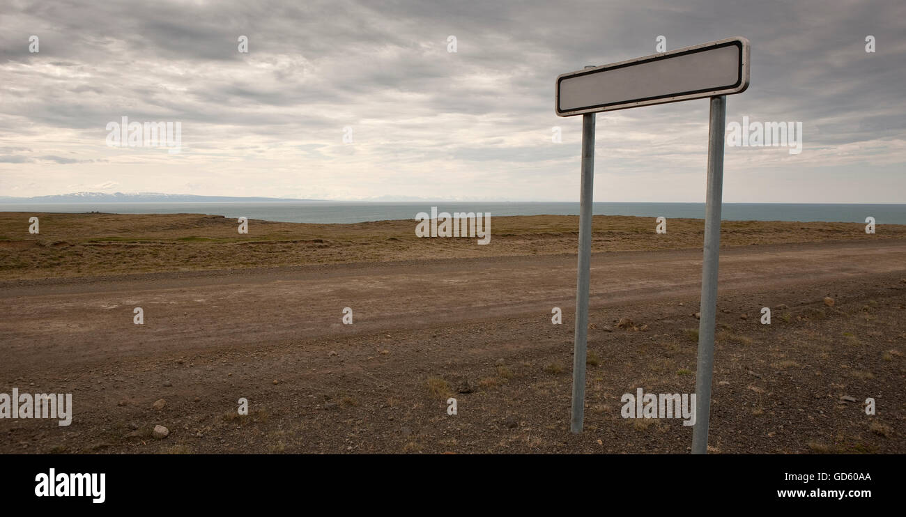 Empty road sign hi-res stock photography and images - Alamy