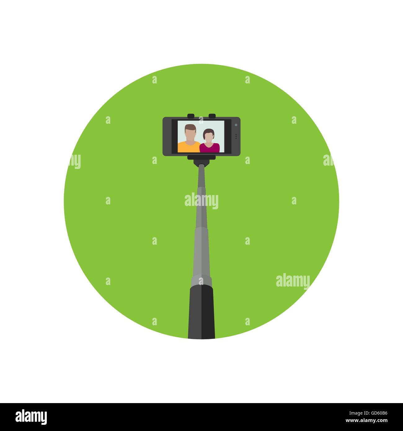 Man take selfie phone icon hi-res stock photography and images - Alamy