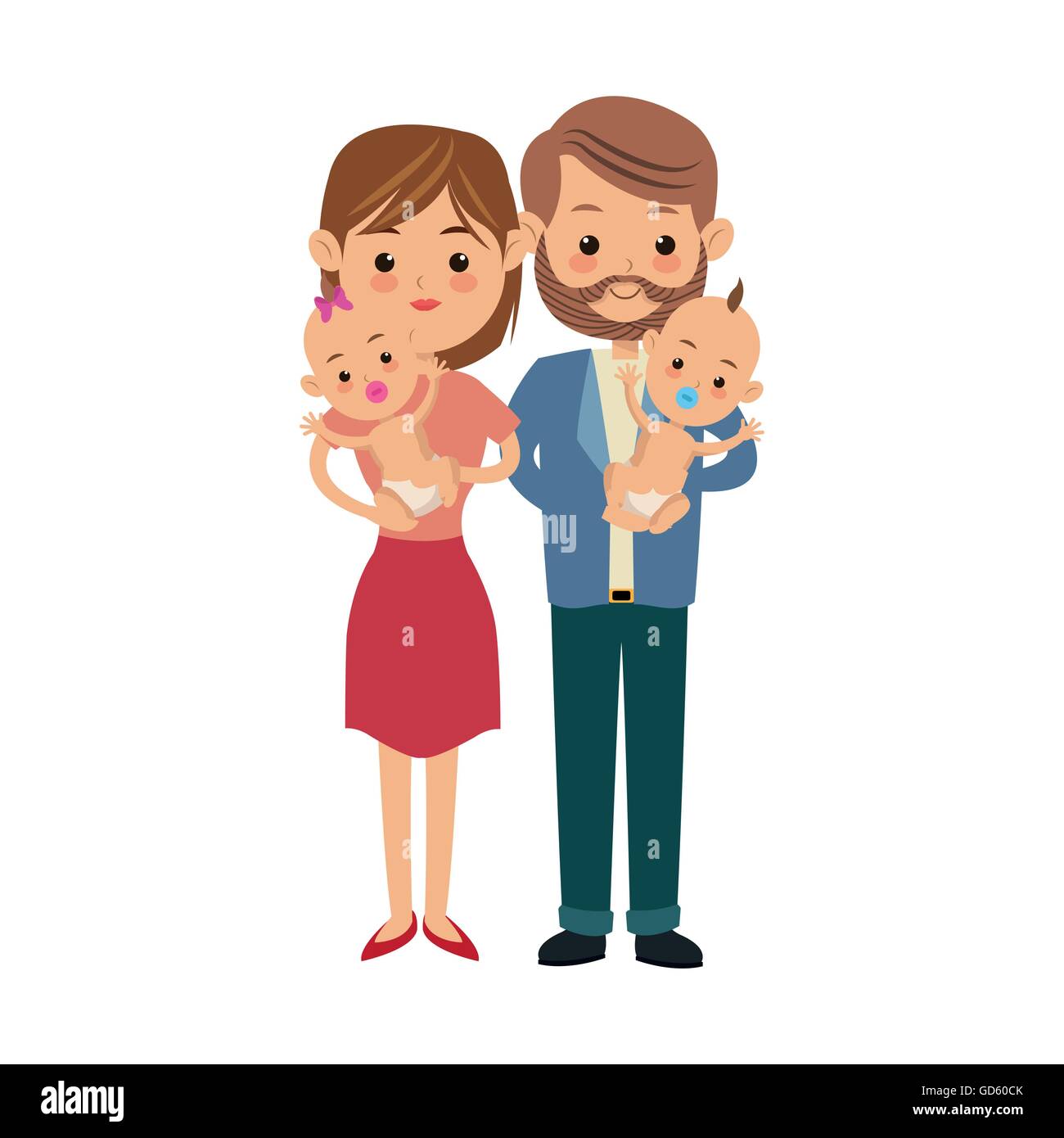 Parents and baby icon. Family design. Vector graphic Stock Vector Image ...