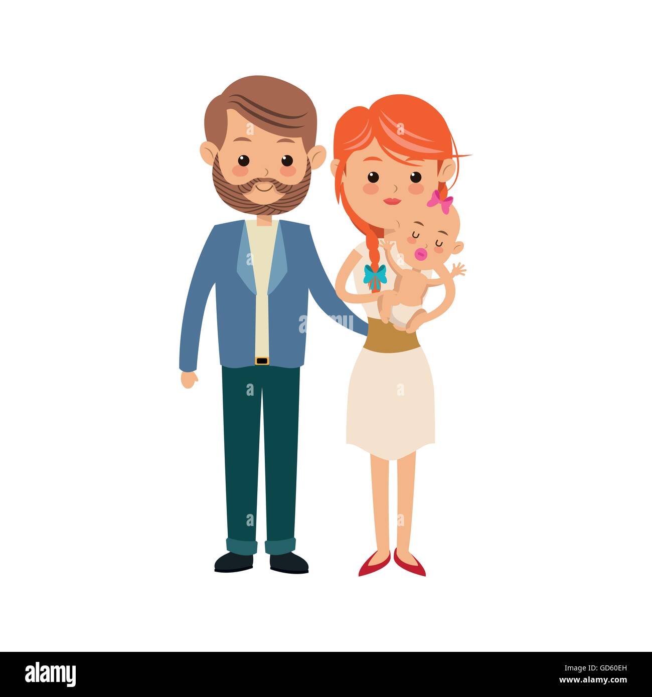 Parents and baby icon. Family design. Vector graphic Stock Vector Image ...