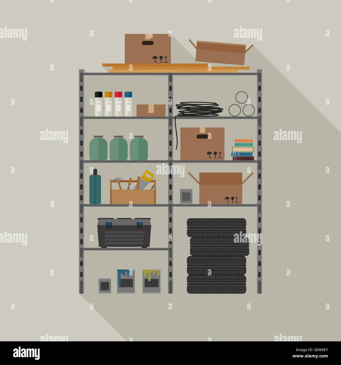 Metal storage vector illustration Stock Vector Image & Art - Alamy