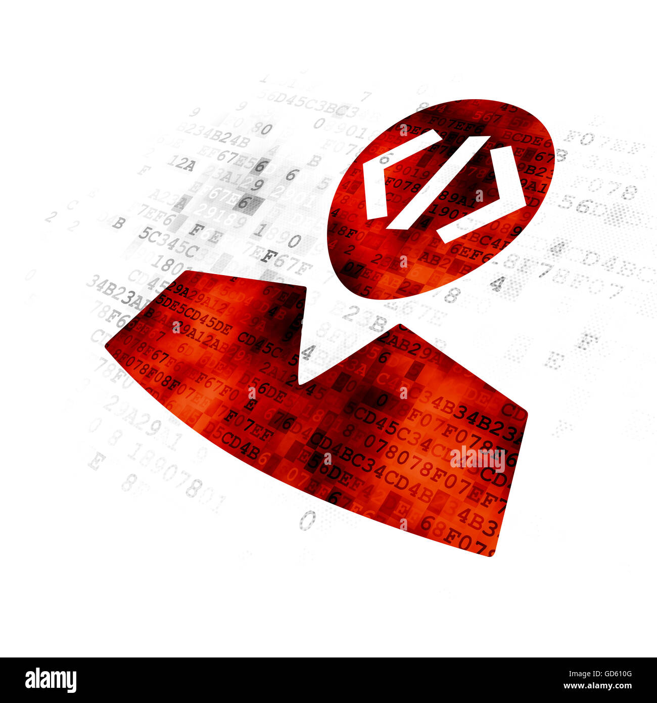 Programming concept: Programmer on Digital background Stock Photo - Alamy