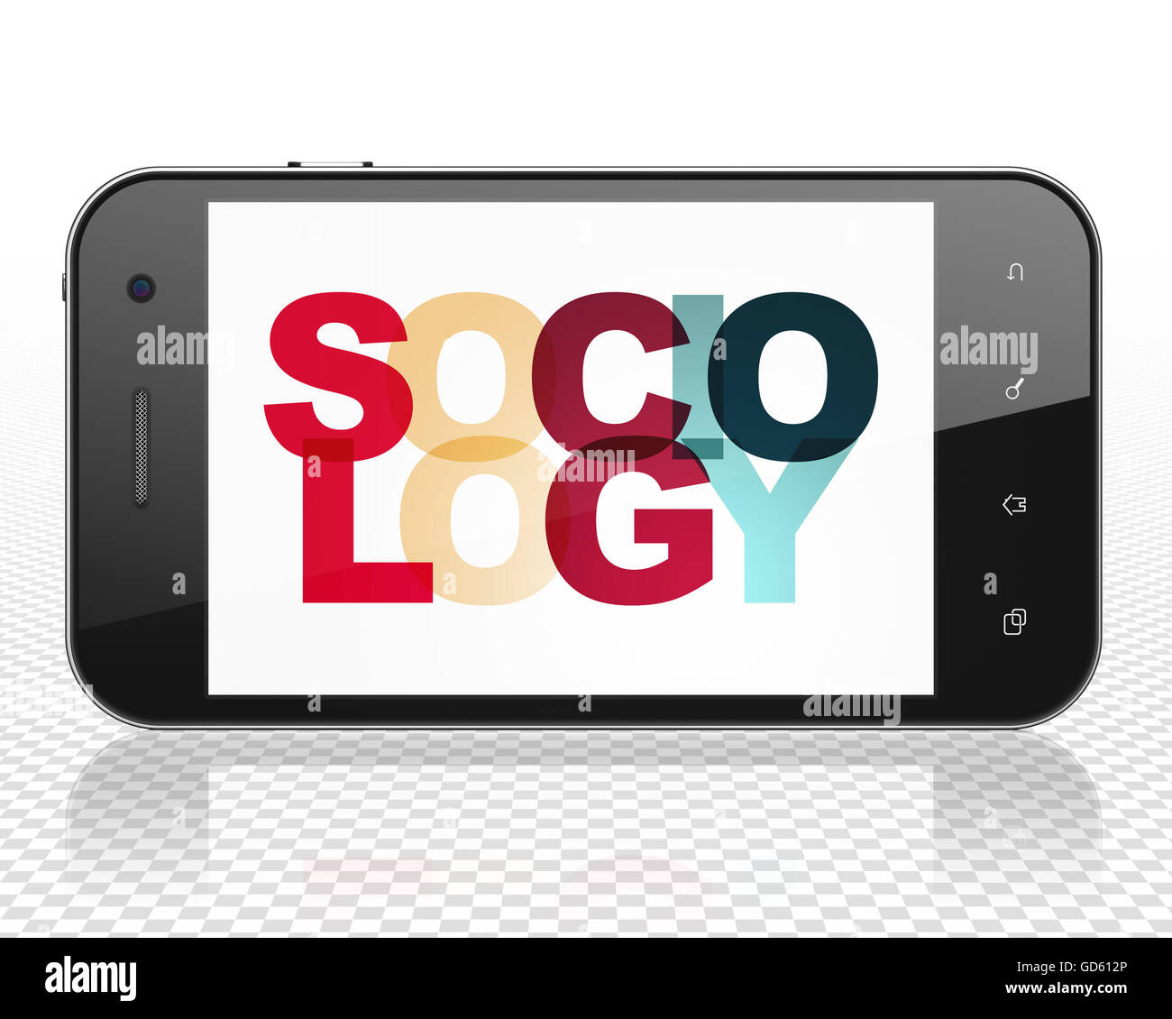 Learning concept: Smartphone with Sociology on display Stock Photo - Alamy