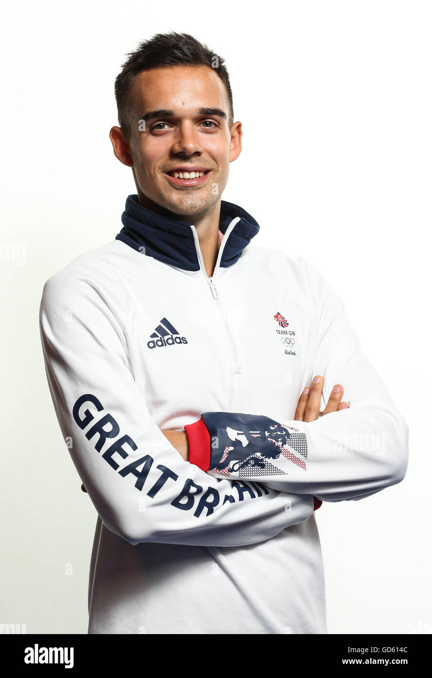 Team GB's Chris Adcock (badminton) during the Team GB Kitting Out ...
