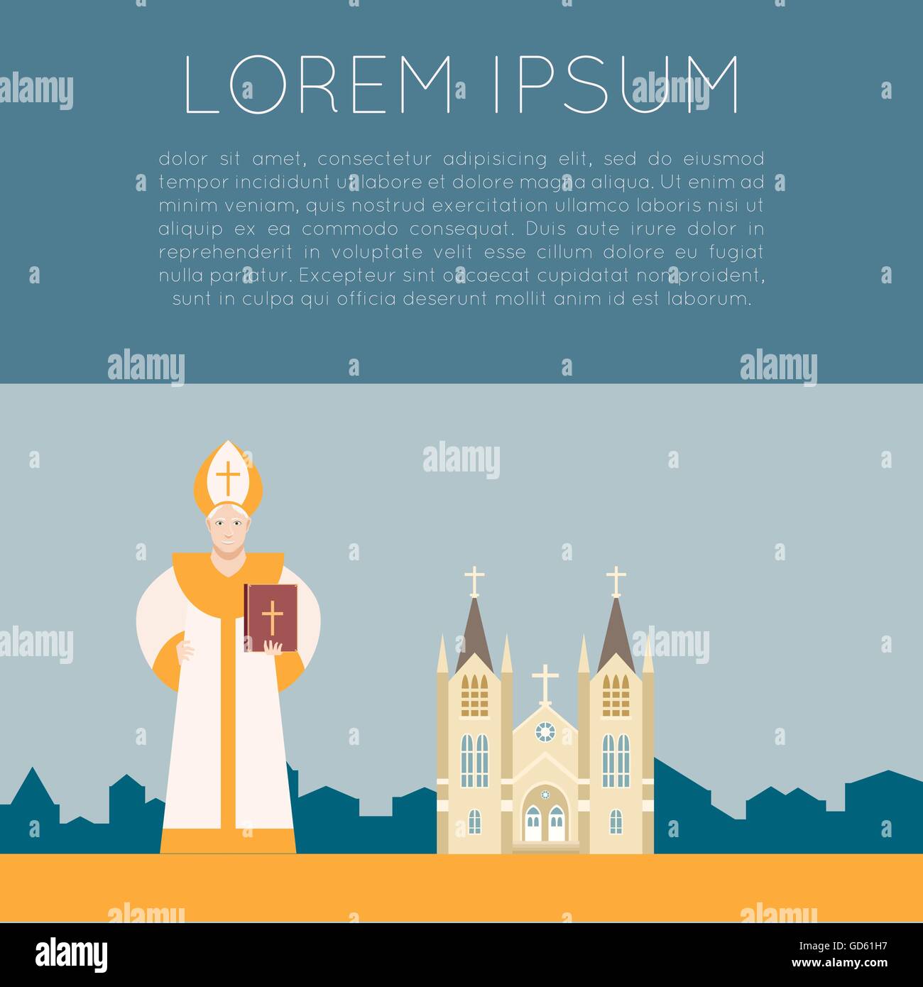 Catholic Church Banner Stock Vector Image & Art - Alamy