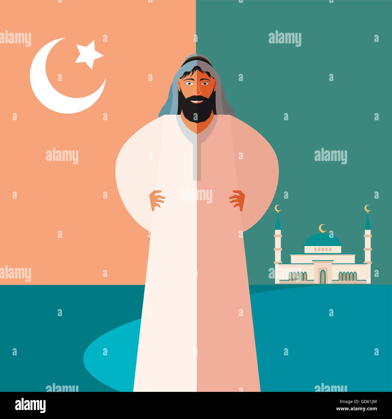 Muslim Islam Banner Stock Vector Image & Art - Alamy
