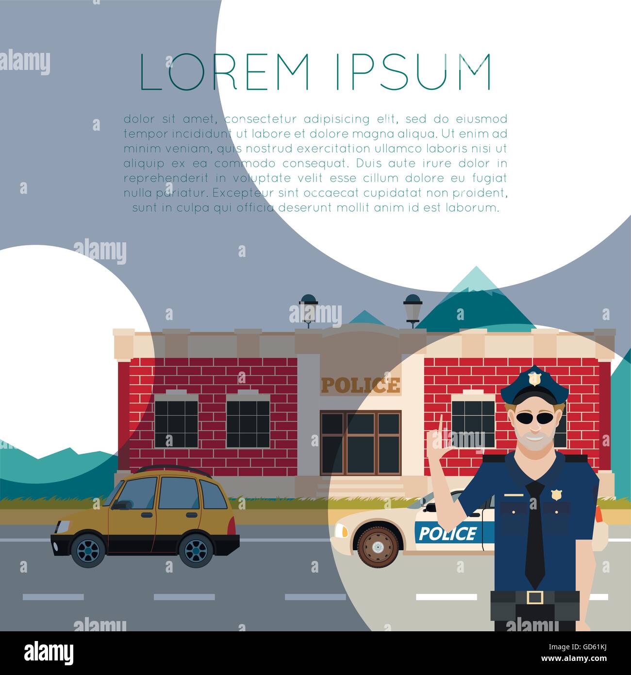 Police department banner4 Stock Vector Image & Art - Alamy