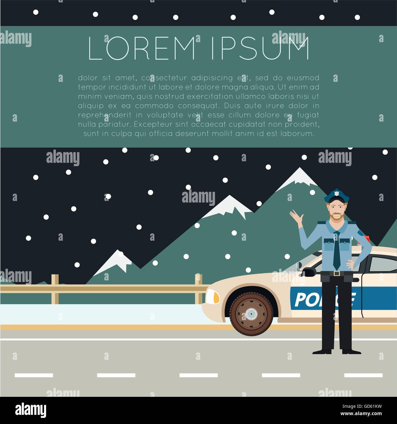 Illustration traffic policeman police officer hi-res stock photography ...