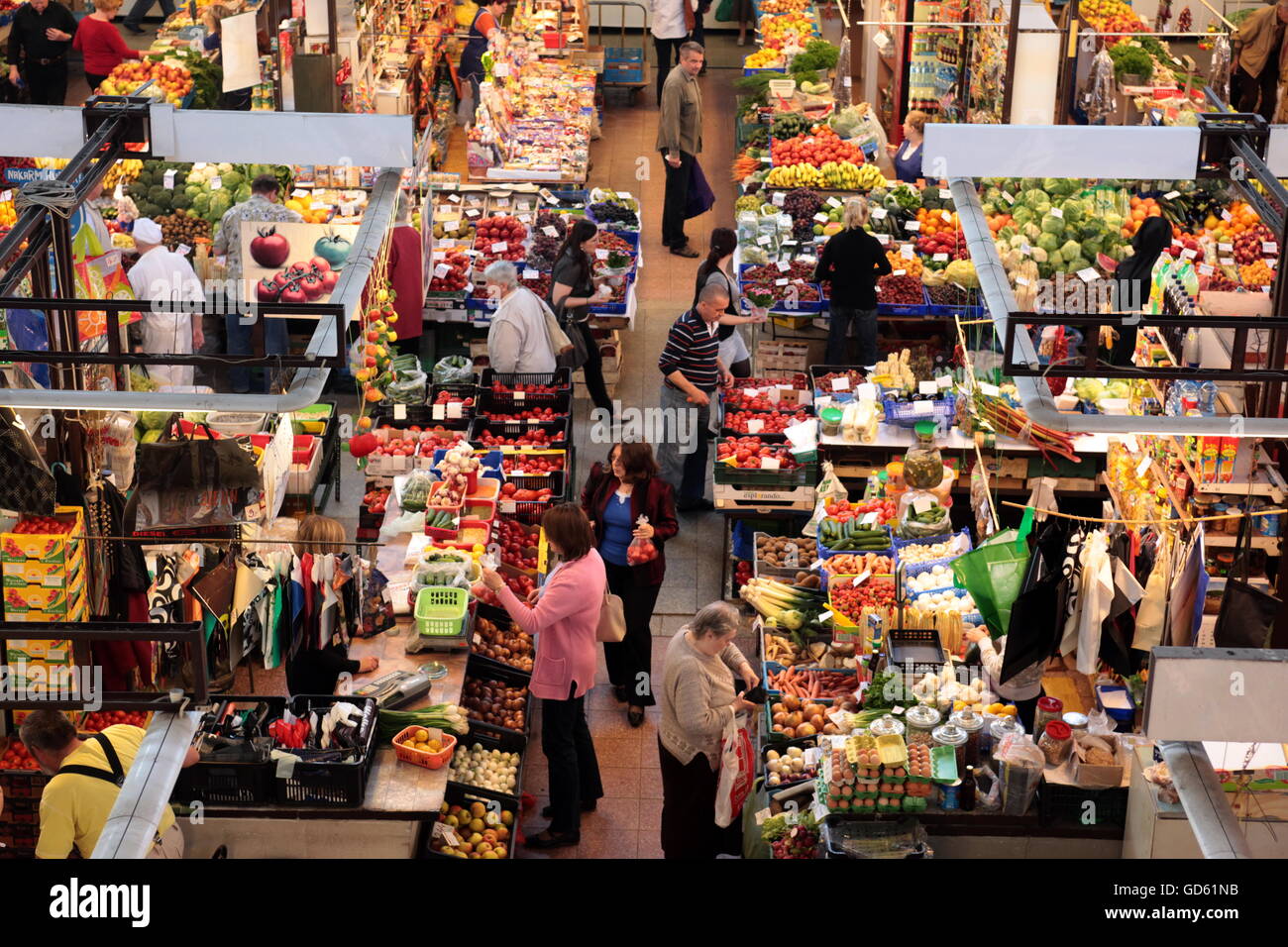 the Market Hall in the old town of Wroclaw in Poland in east Europe ...