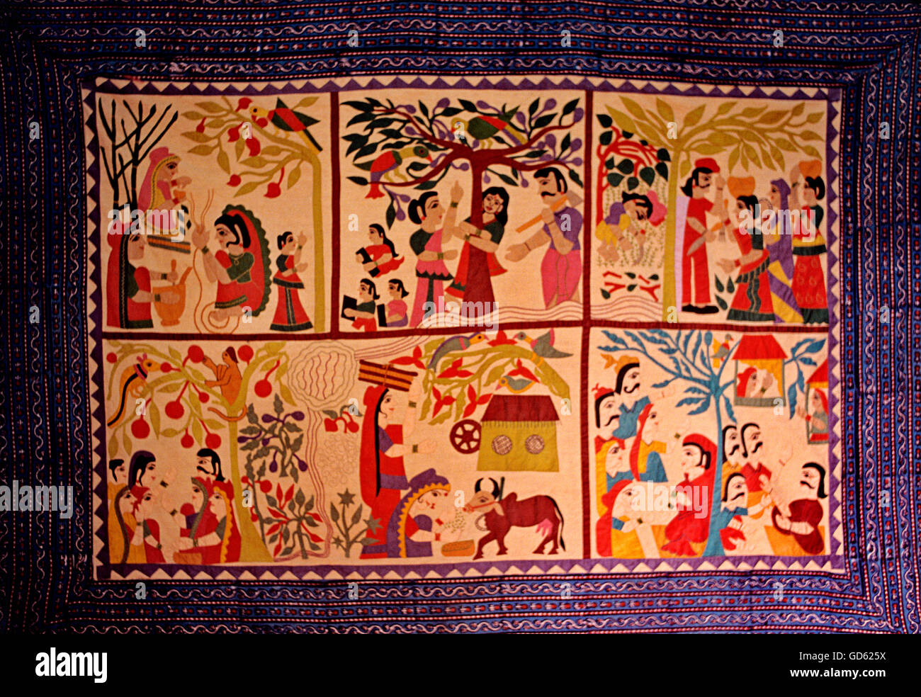 Patchwork wall hanging Stock Photo - Alamy