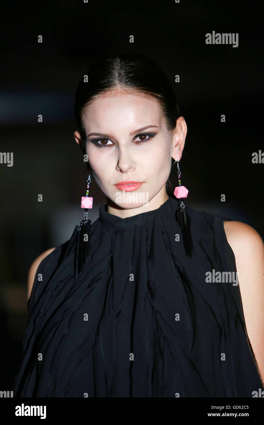 Model wearing clothes designed by Maja Stamol on the Fashion Week ...