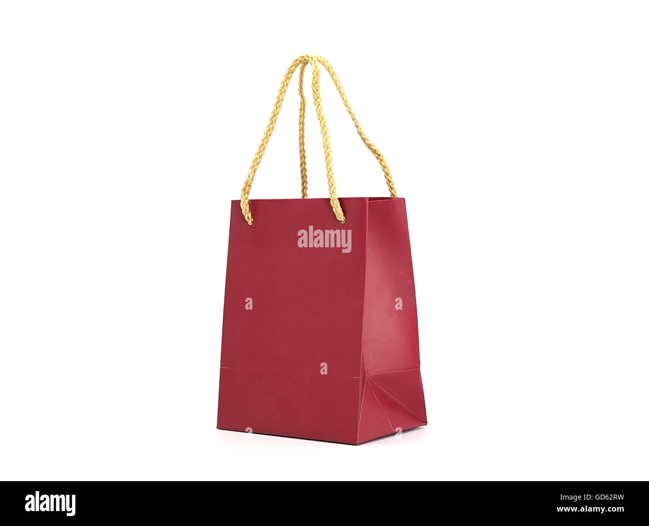 Red paper shopping bag Stock Photo - Alamy