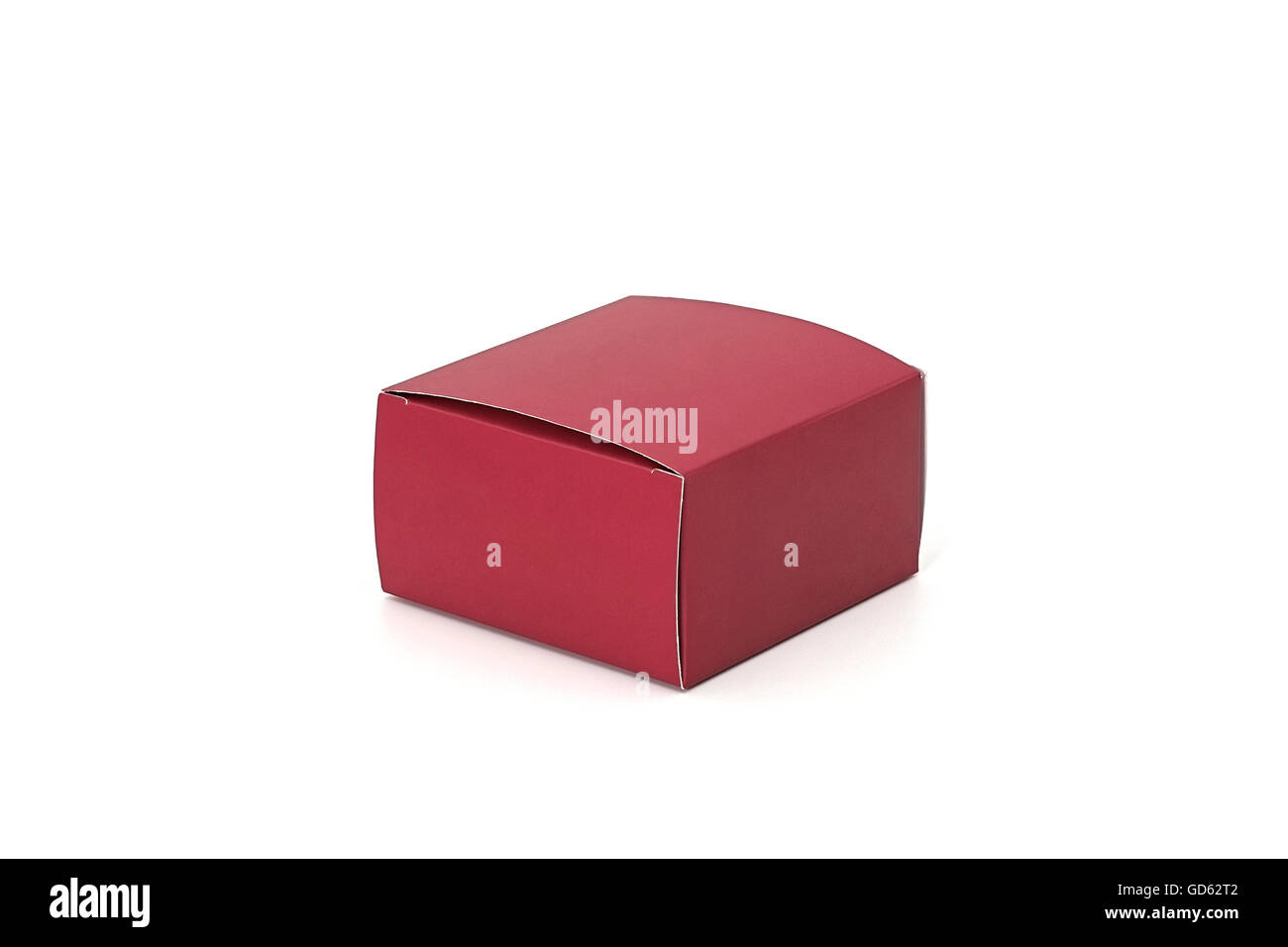 red box, paper box isolated on white backgroundv Stock Photo - Alamy