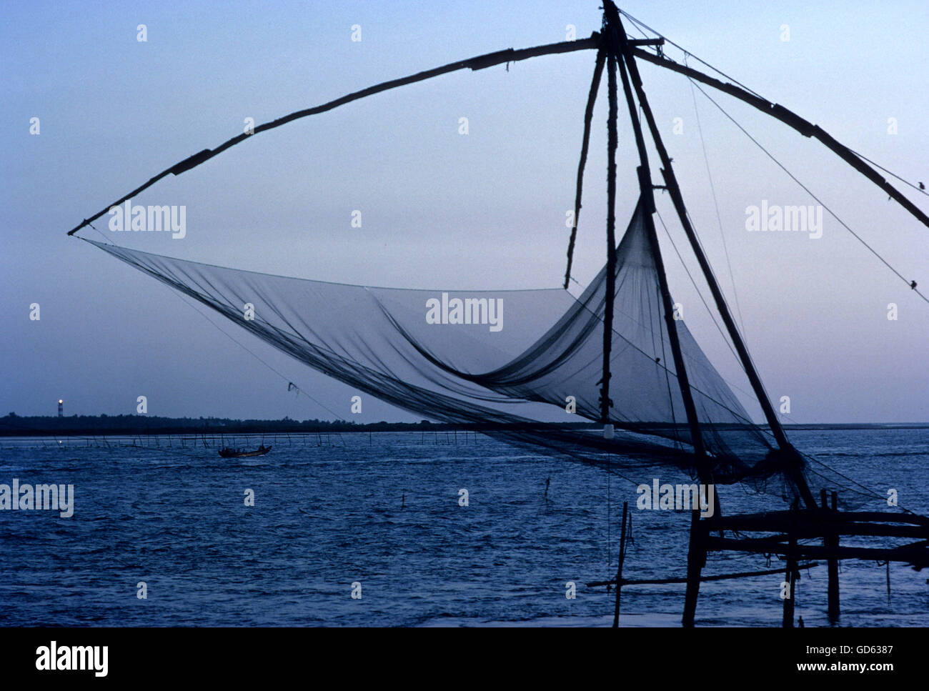 Chinese fishing nets Stock Photo - Alamy