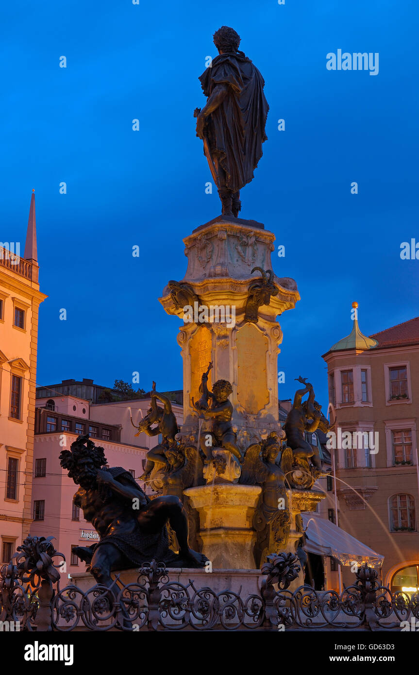 Fountain augustusbrunnen hi-res stock photography and images - Alamy