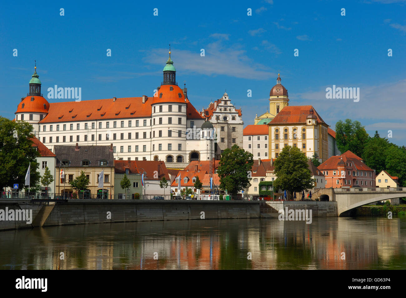 Neuburg an der Donau, Schloss Neuburg, Neuburg Castle, Danube River ...