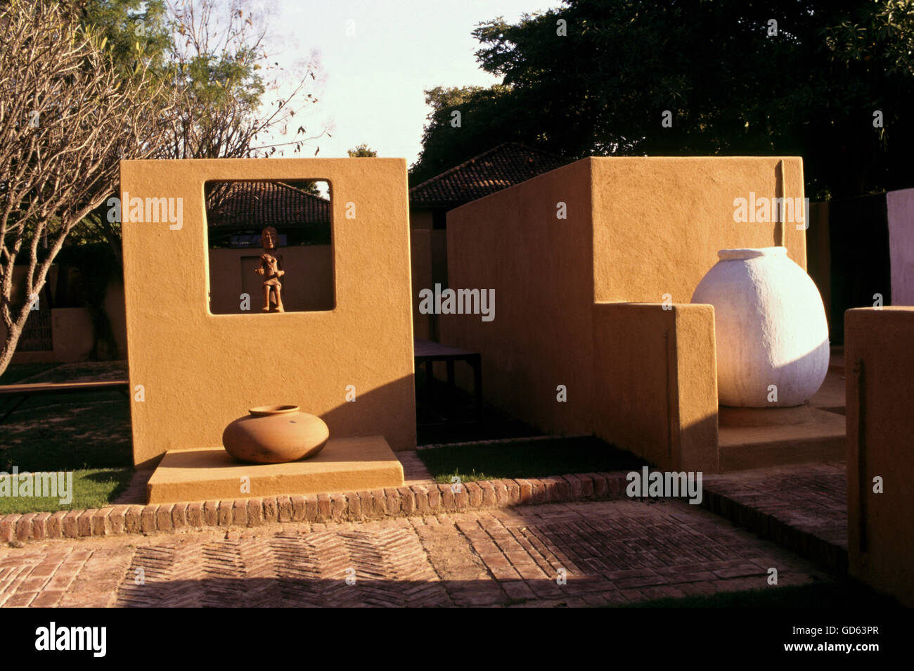 Earthen grain containers Stock Photo - Alamy