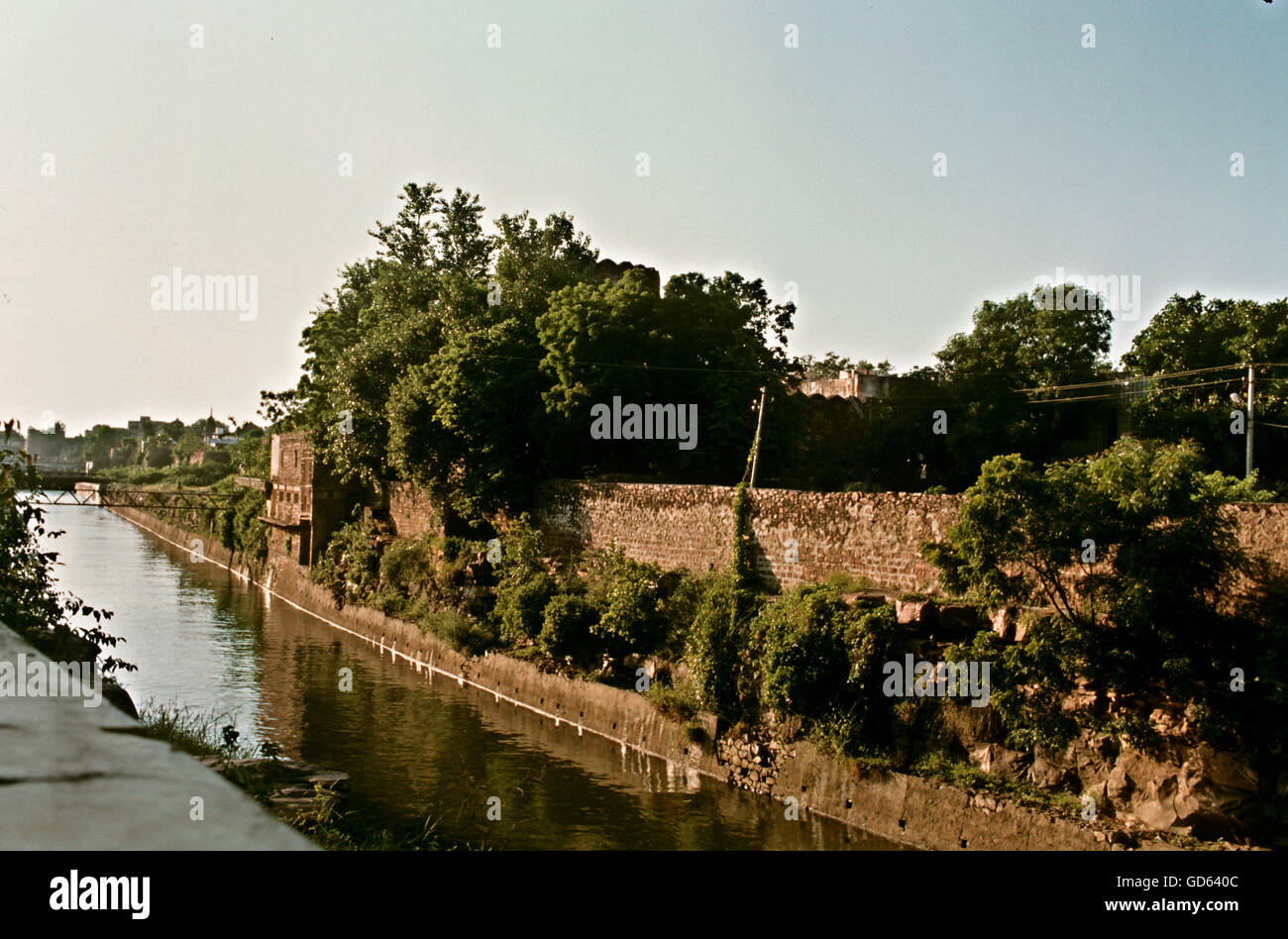 Moat around Kota Fort Stock Photo - Alamy