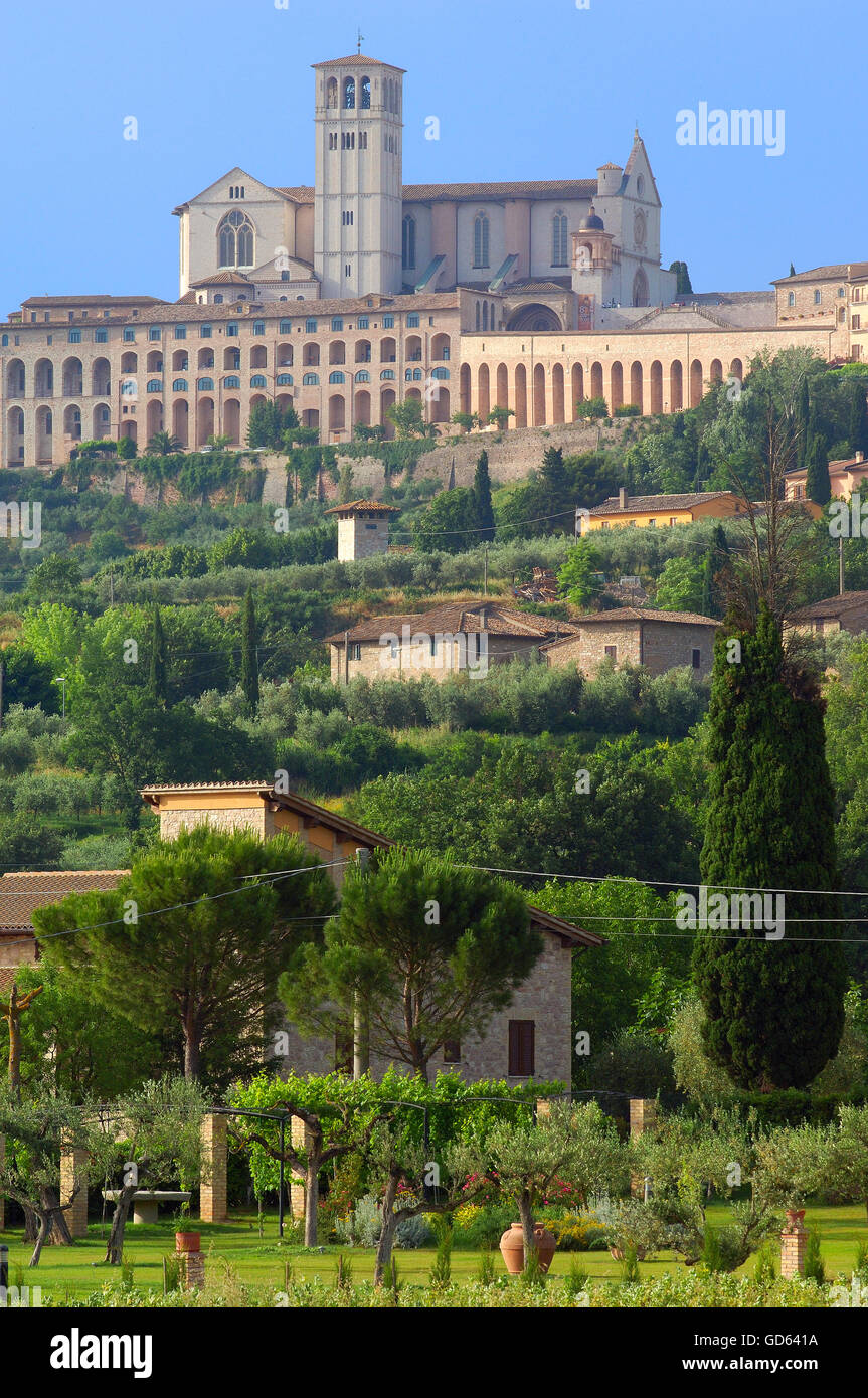 Assisi, UNESCO World Heritage site, Perugia province, Umbria, Italy ...