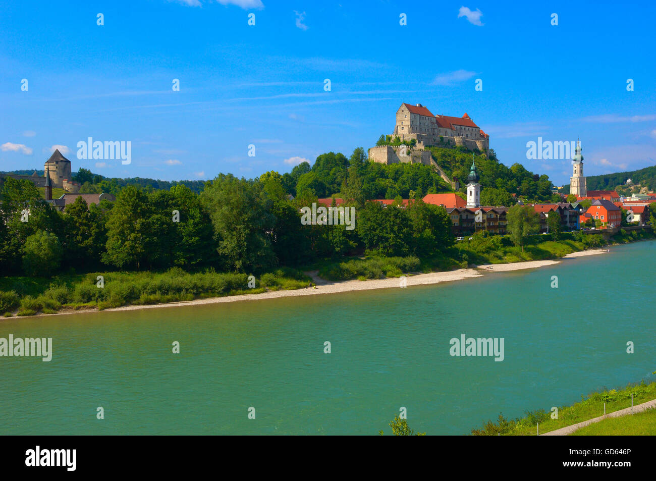 Burghausen, Castle, Altötting district, Upper Bavaria, Bavaria, Germany ...