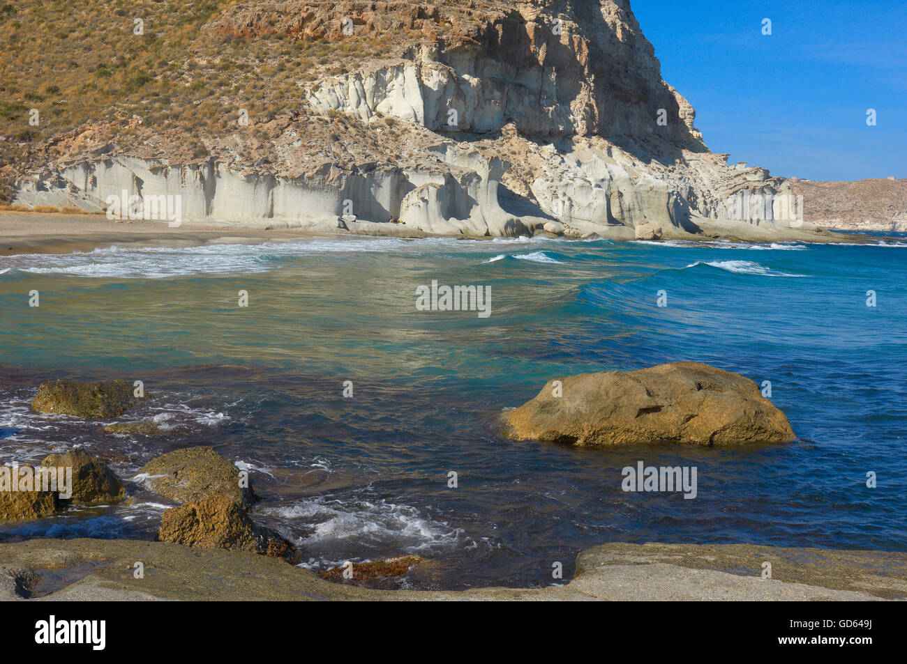 Cabo de Gata, Cala de Enmedio, Beach, Biosphere Reserve, Cabo de Gata ...