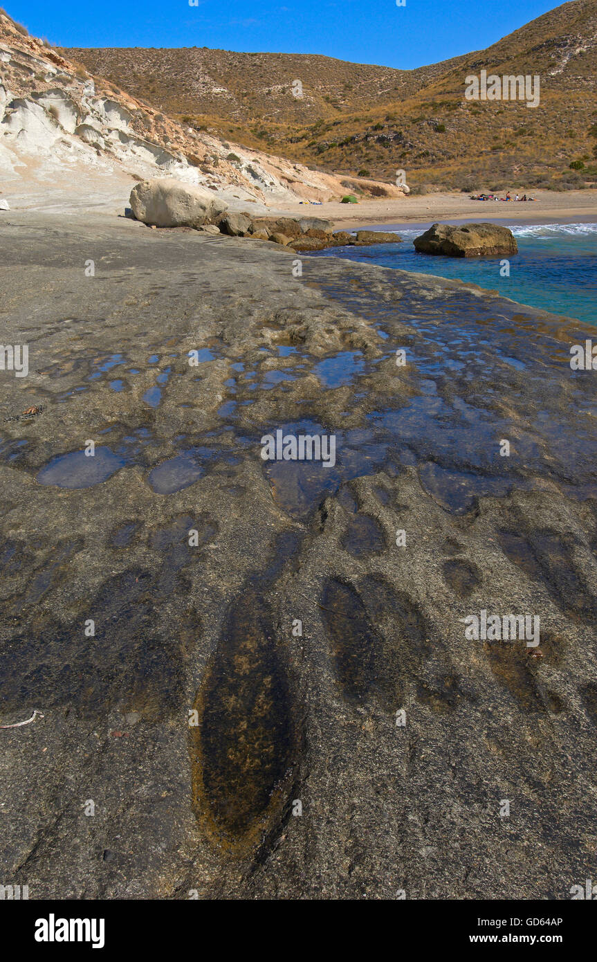 Cabo de Gata, Cala de Enmedio, Beach, Biosphere Reserve, Cabo de Gata ...