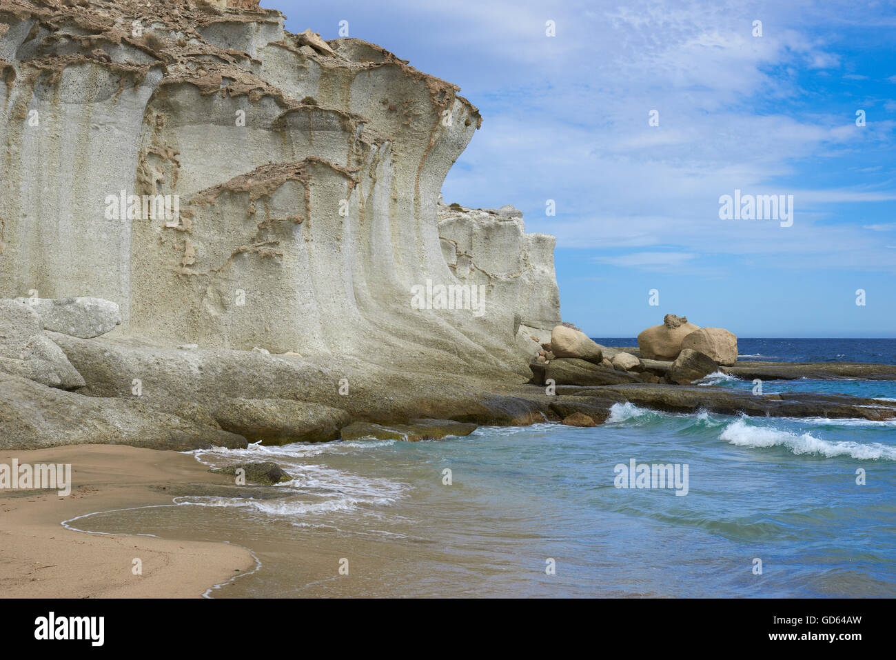 Cabo de Gata, Cala de Enmedio, Beach, Biosphere Reserve, Cabo de Gata ...