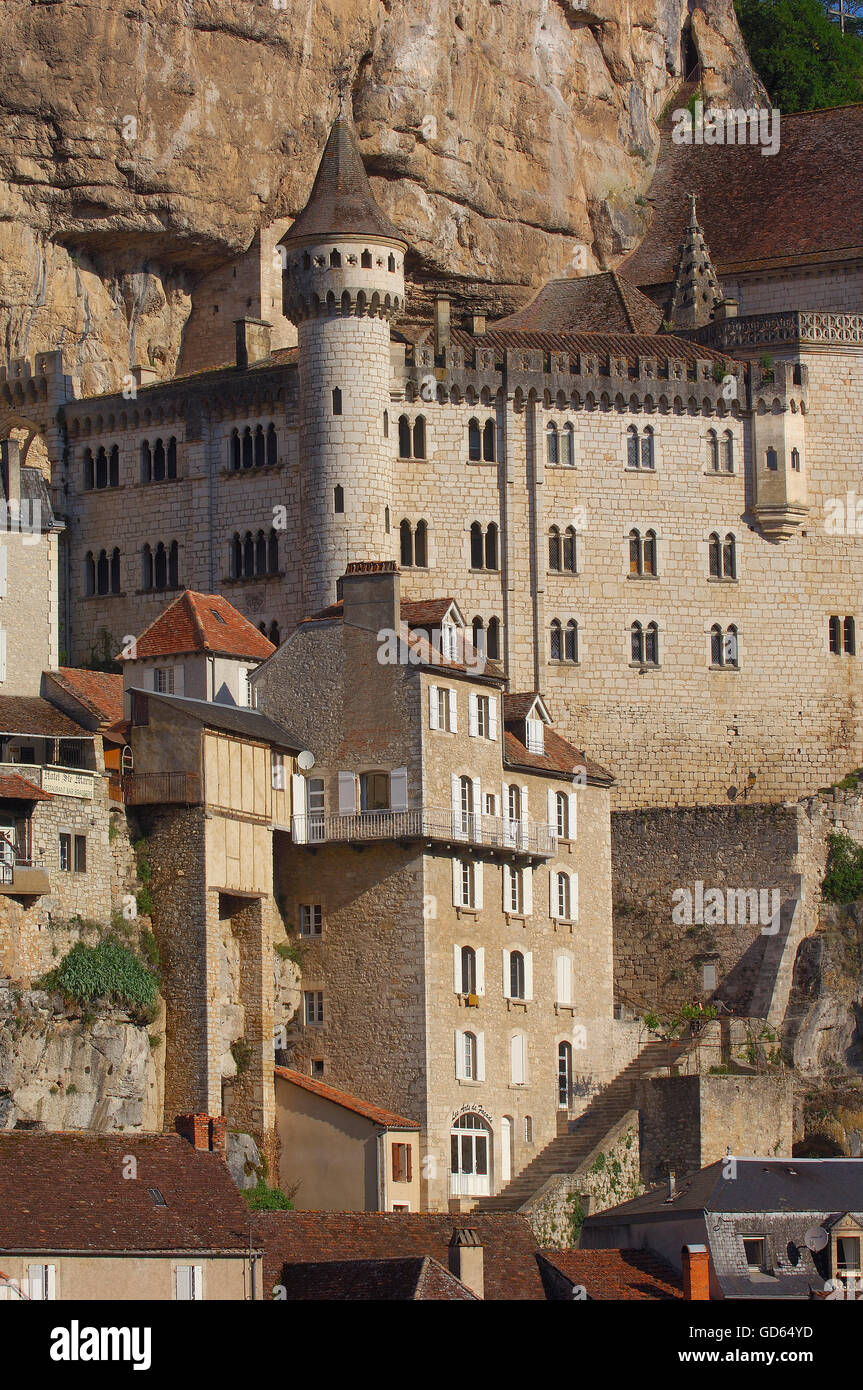 Rocamadour, Midi-Pyrenees Region, Lot Department, France, Europe Stock ...