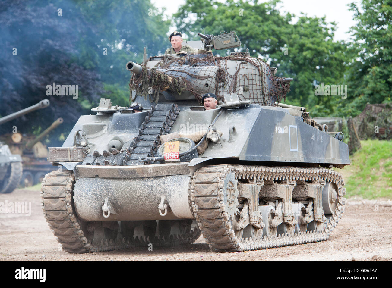 Sherman M4A Tank at Tankfest 2016 Bovington UK Stock Photo - Alamy