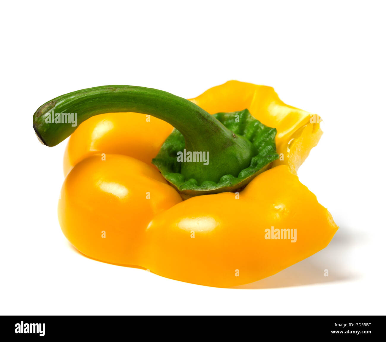 Leftovers of paprika. Isolated on white background Stock Photo - Alamy