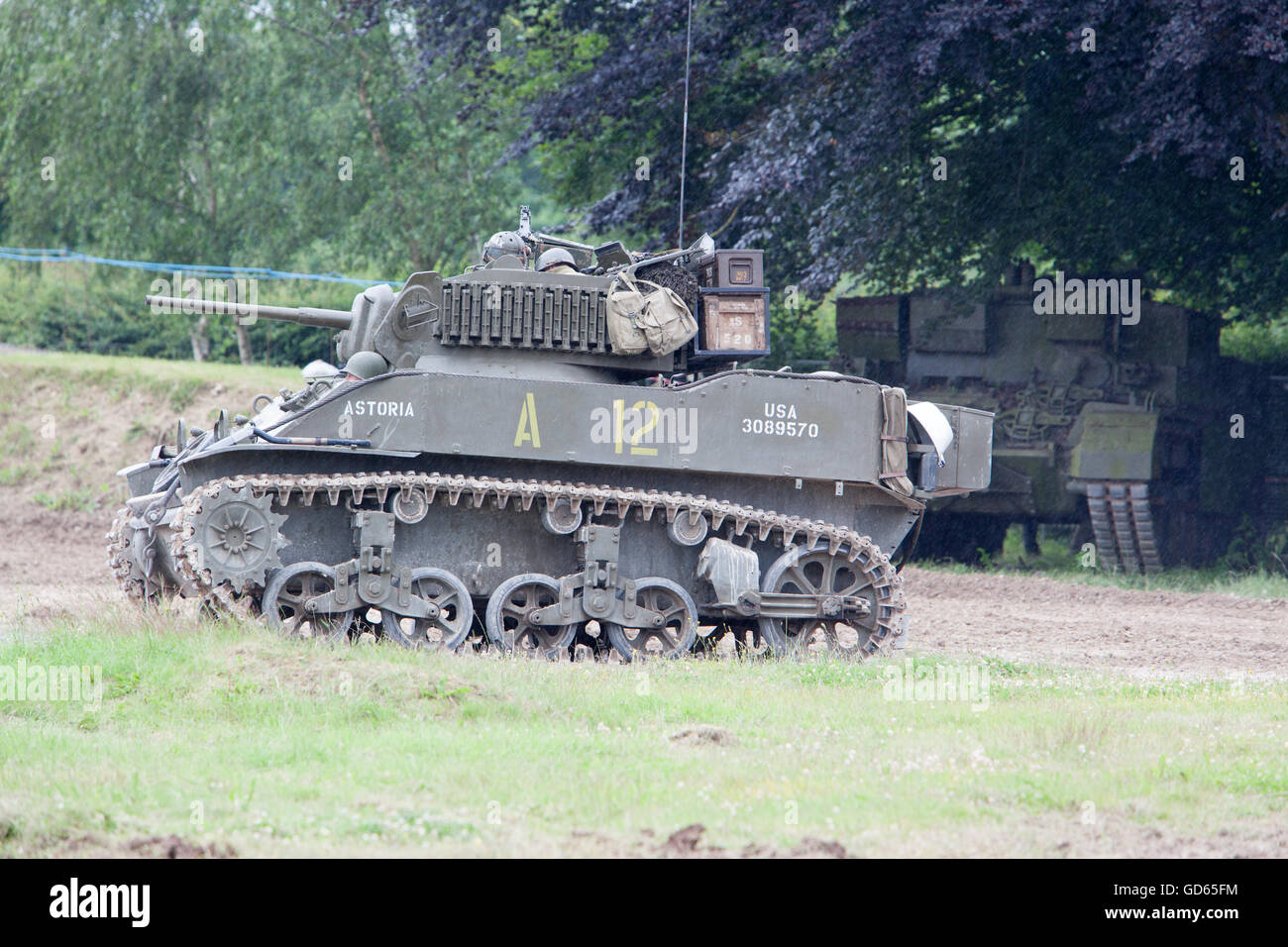 Tankfest, bovington, 2016 Stuart M5A1 Light Tank Stock Photo - Alamy