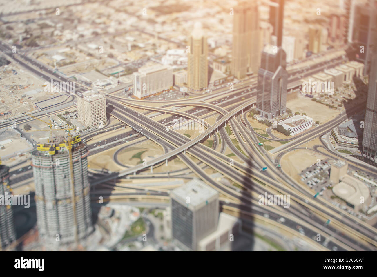 Modern road intersection in dubai hi-res stock photography and images ...