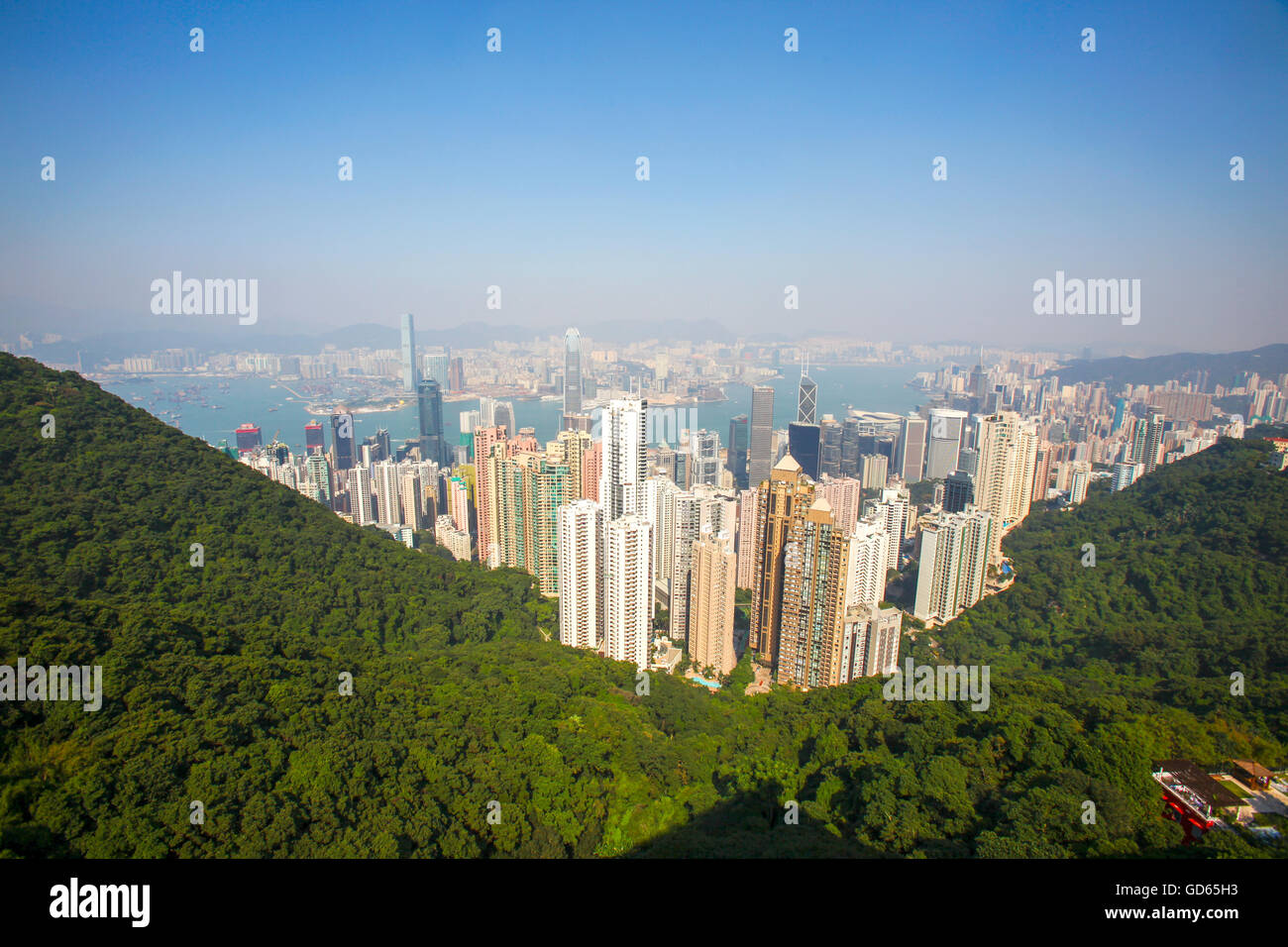 Asia, Southeast, People's Republic of China, Hong Kong. Dense High-rise ...