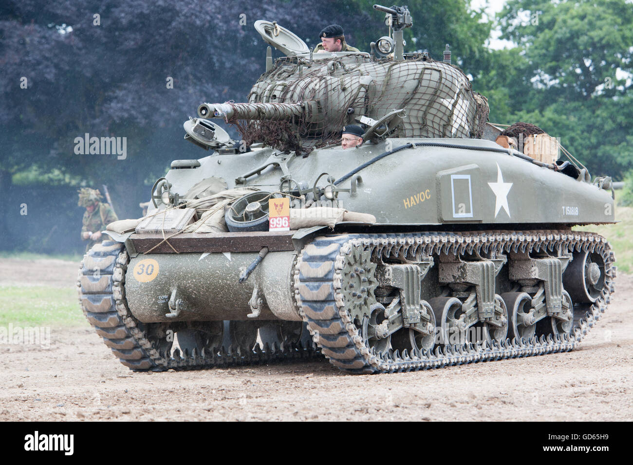 Sherman M4A Tank at Tankfest 2016 Bovington UK Stock Photo - Alamy