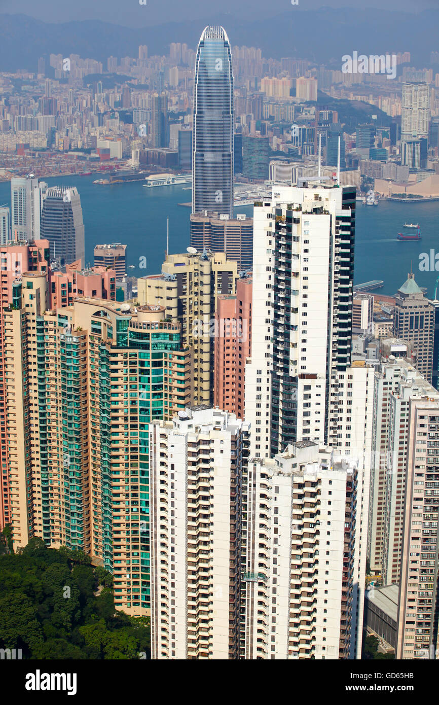 Asia, Southeast, People's Republic of China, Hong Kong. Dense High-rise ...