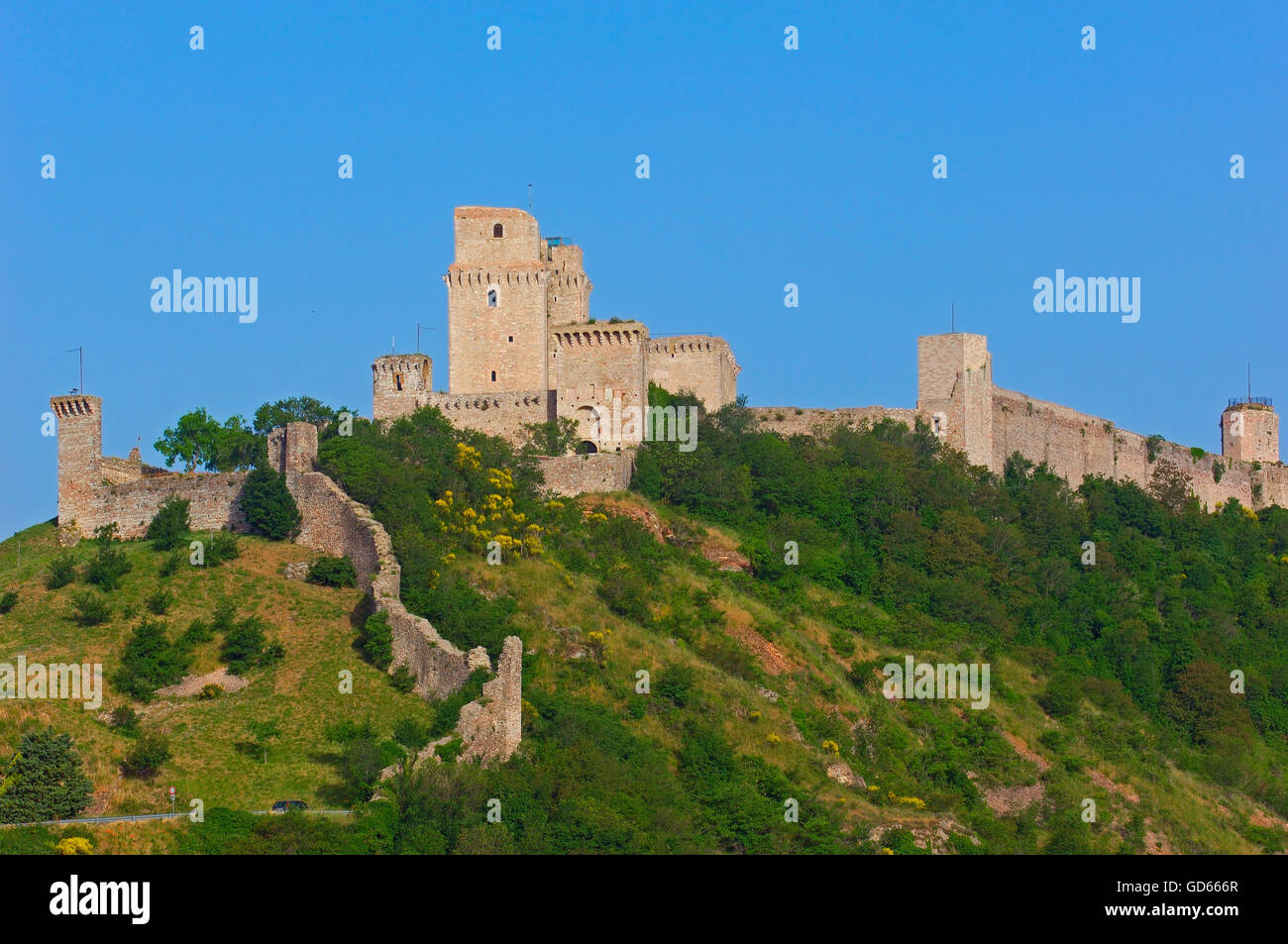 Assisi, Rocca maggiore , Assisi Castle, UNESCO World Heritage site ...