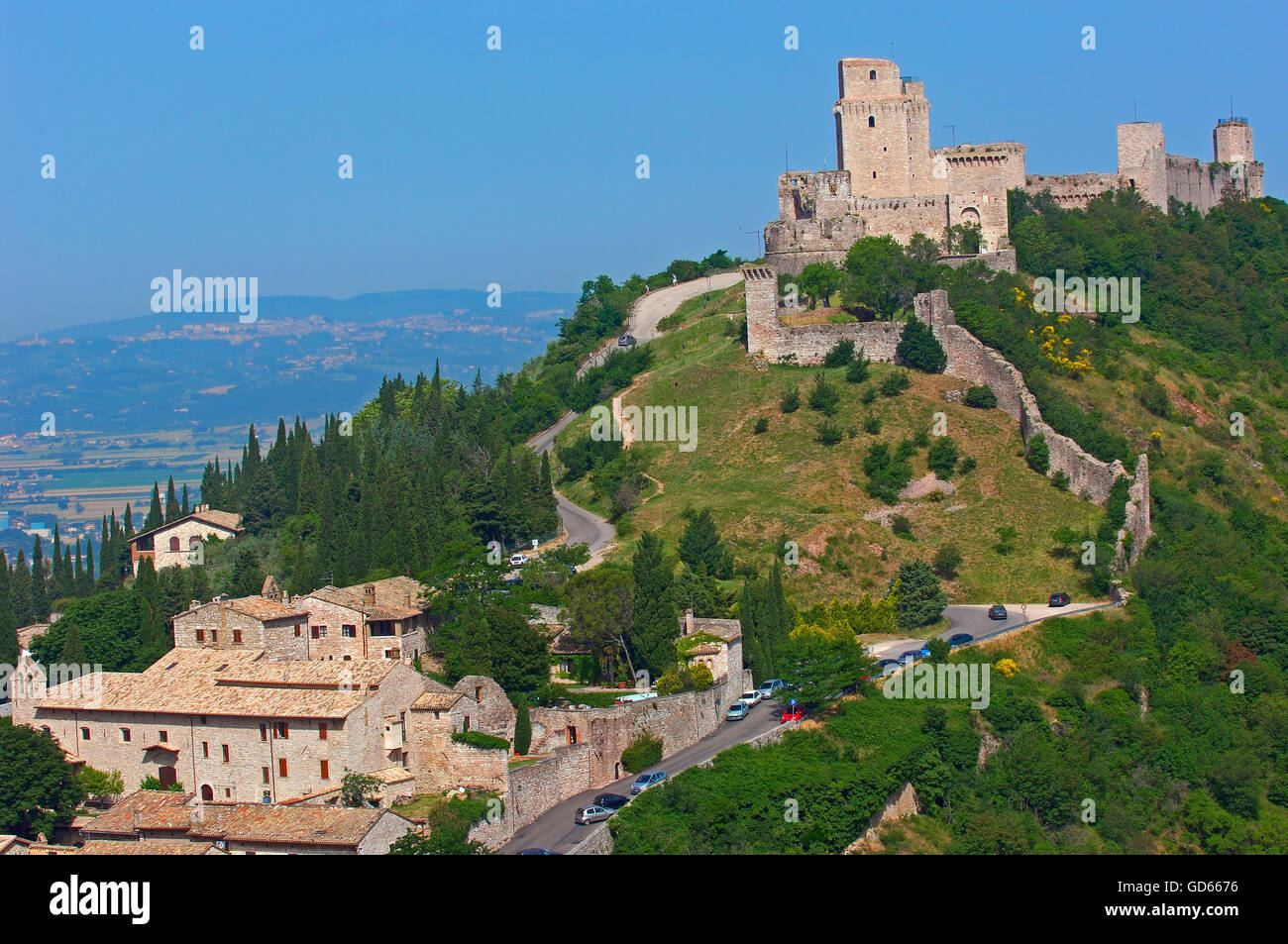 Assisi, Rocca maggiore , Assisi Castle, UNESCO World Heritage site ...