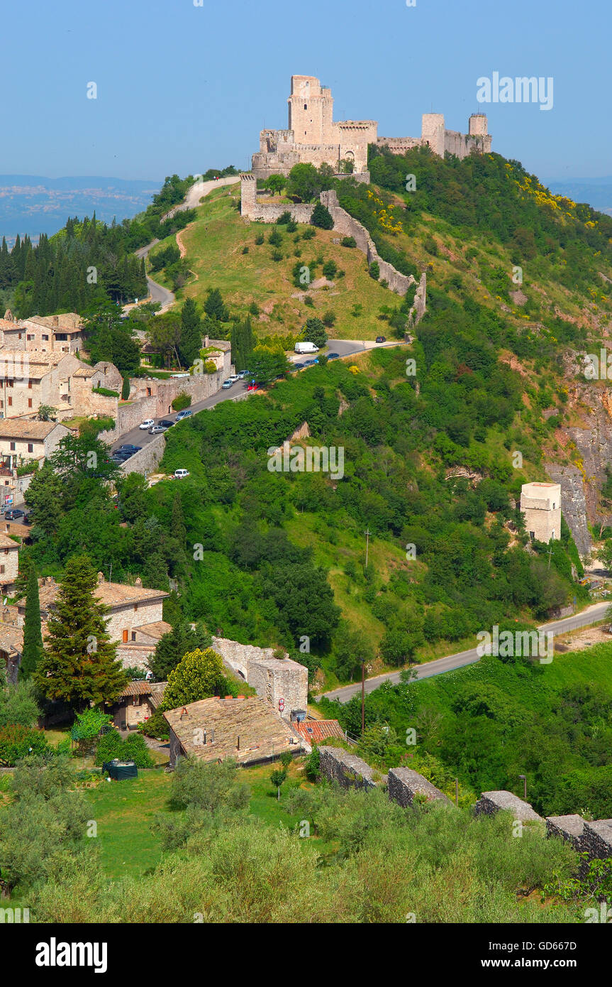 Assisi, Rocca maggiore , Assisi Castle, UNESCO World Heritage site ...