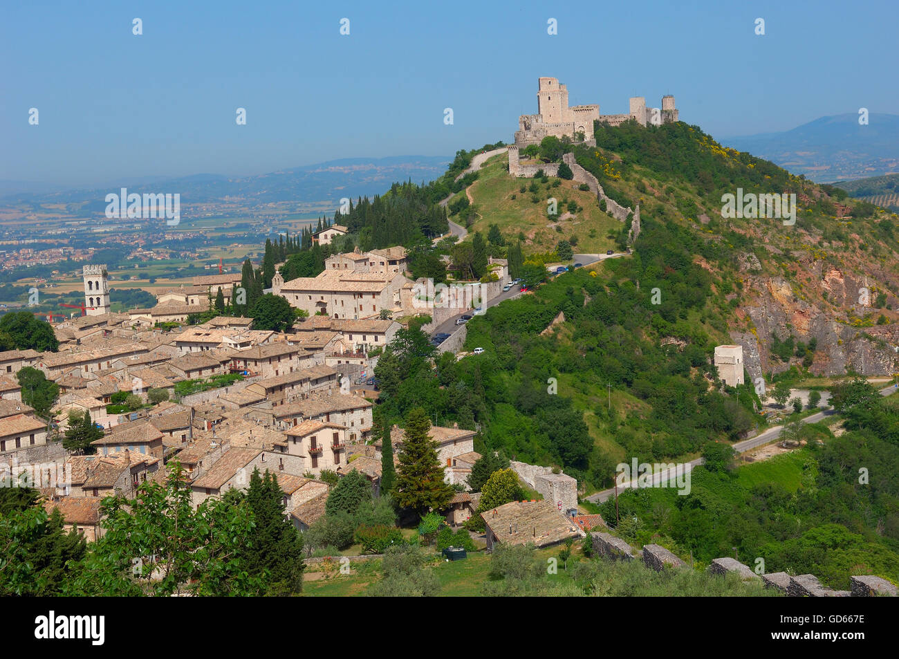 Assisi, Rocca maggiore , Assisi Castle, UNESCO World Heritage site ...